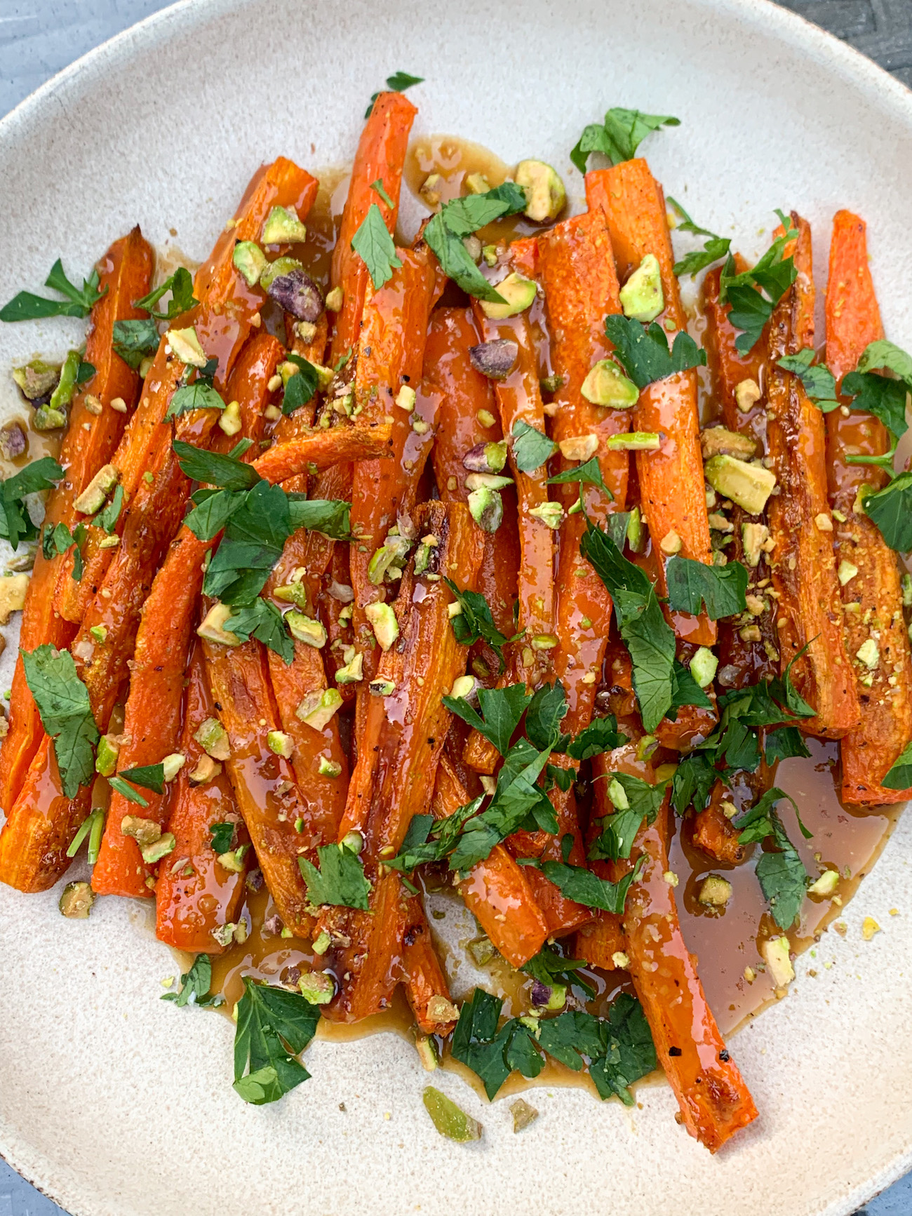 Miso Glazed Oven-Roasted Carrots